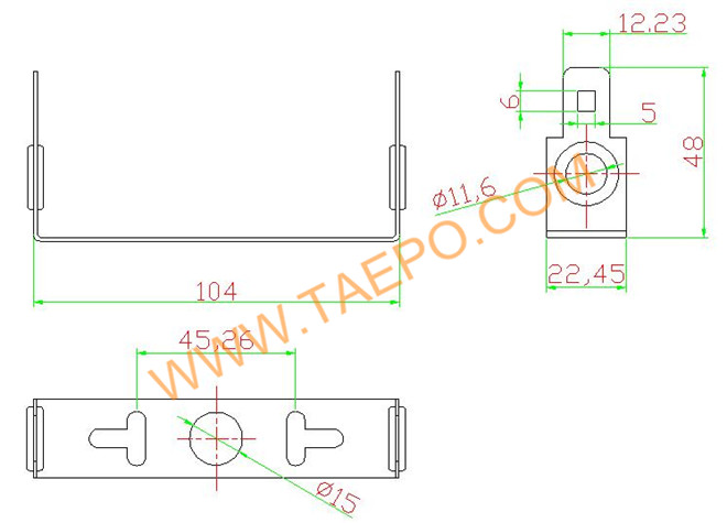 10 pairs LSA krone back mount frame 1 way for disconnection module ...